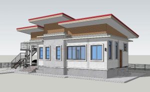 Simple Home For The Family: 2-Bedroom Single Storey House Plan - Ulric Home