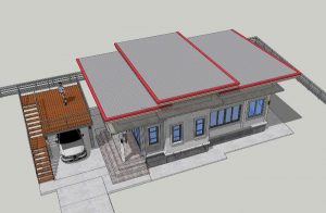 Simple Home For The Family: 2-Bedroom Single Storey House Plan - Ulric Home